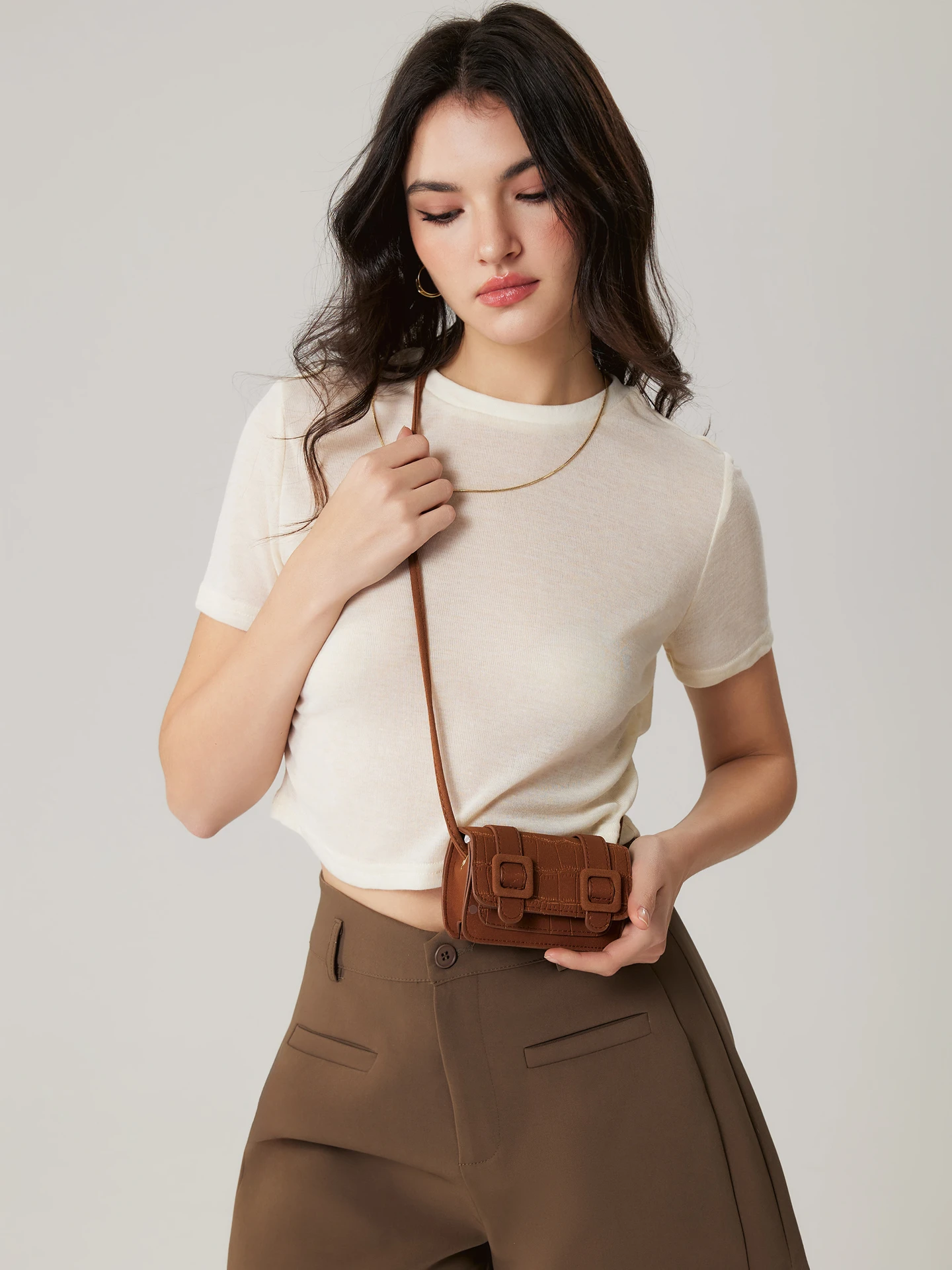 Solid Box Shoulder Bag | Savana | Bestsellers