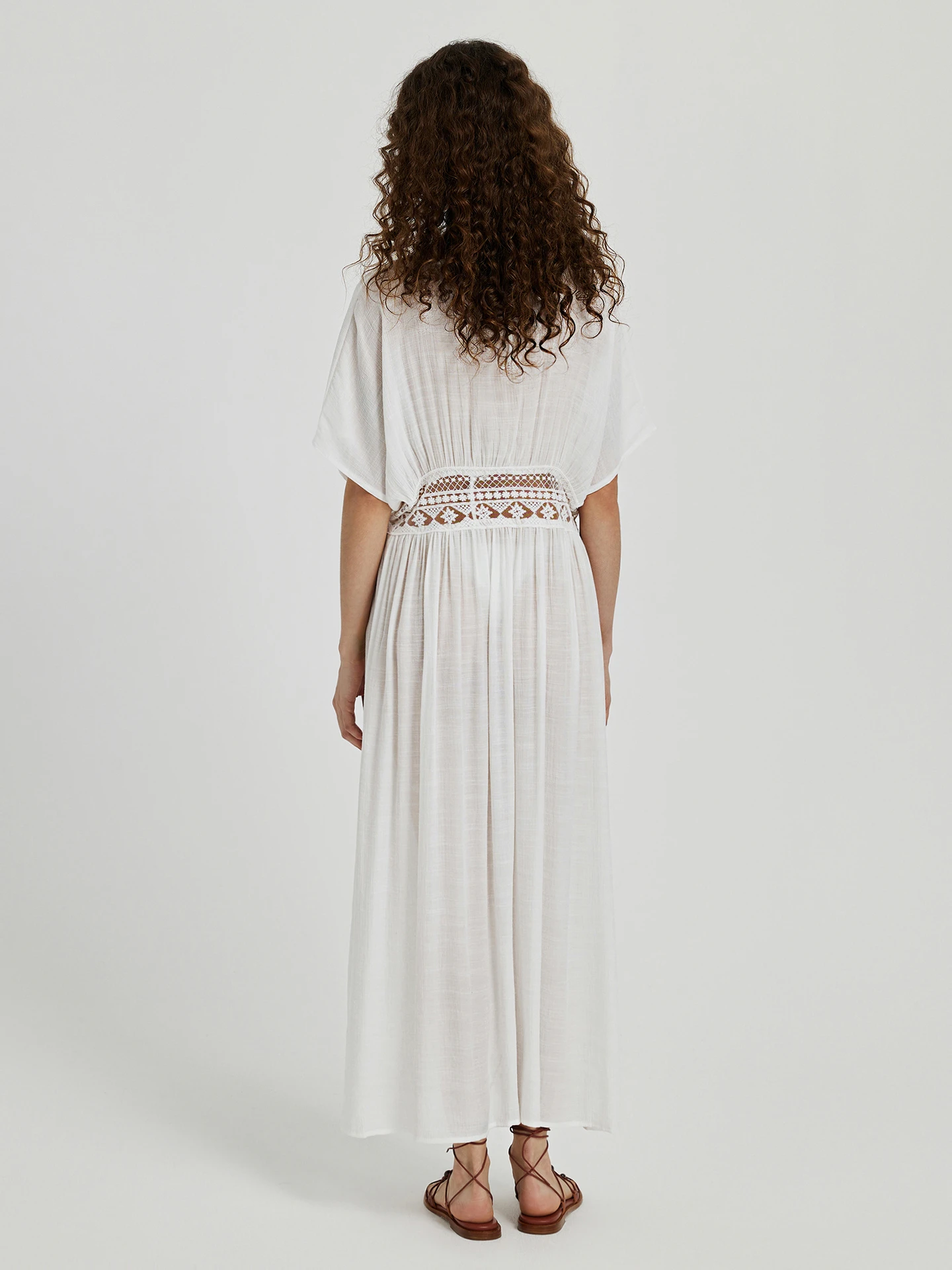 Long Patchwork Sheer Dress | Savana | Bestsellers