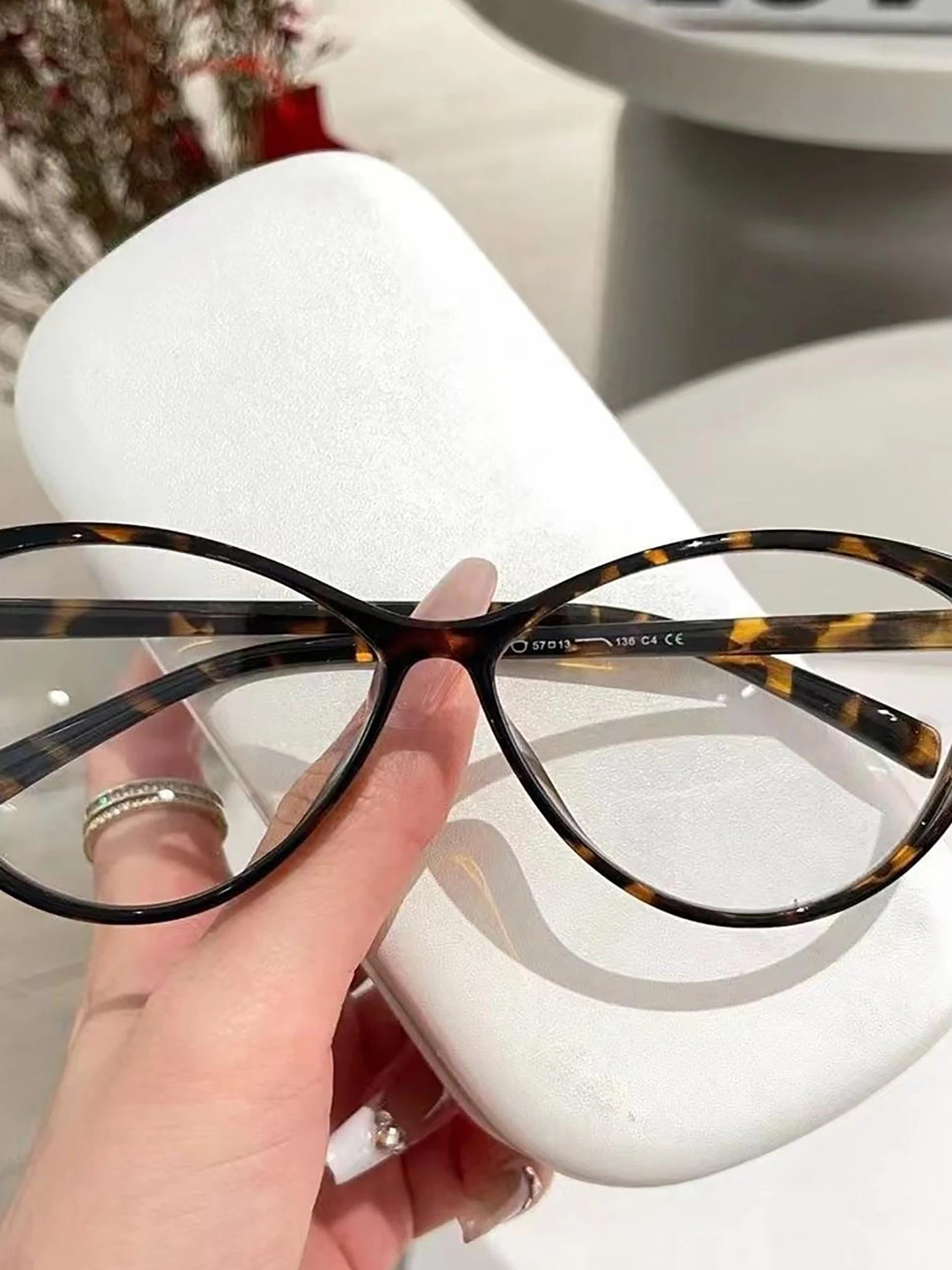 Leopard Print Plain Eyeglasses | Savana | Bestsellers