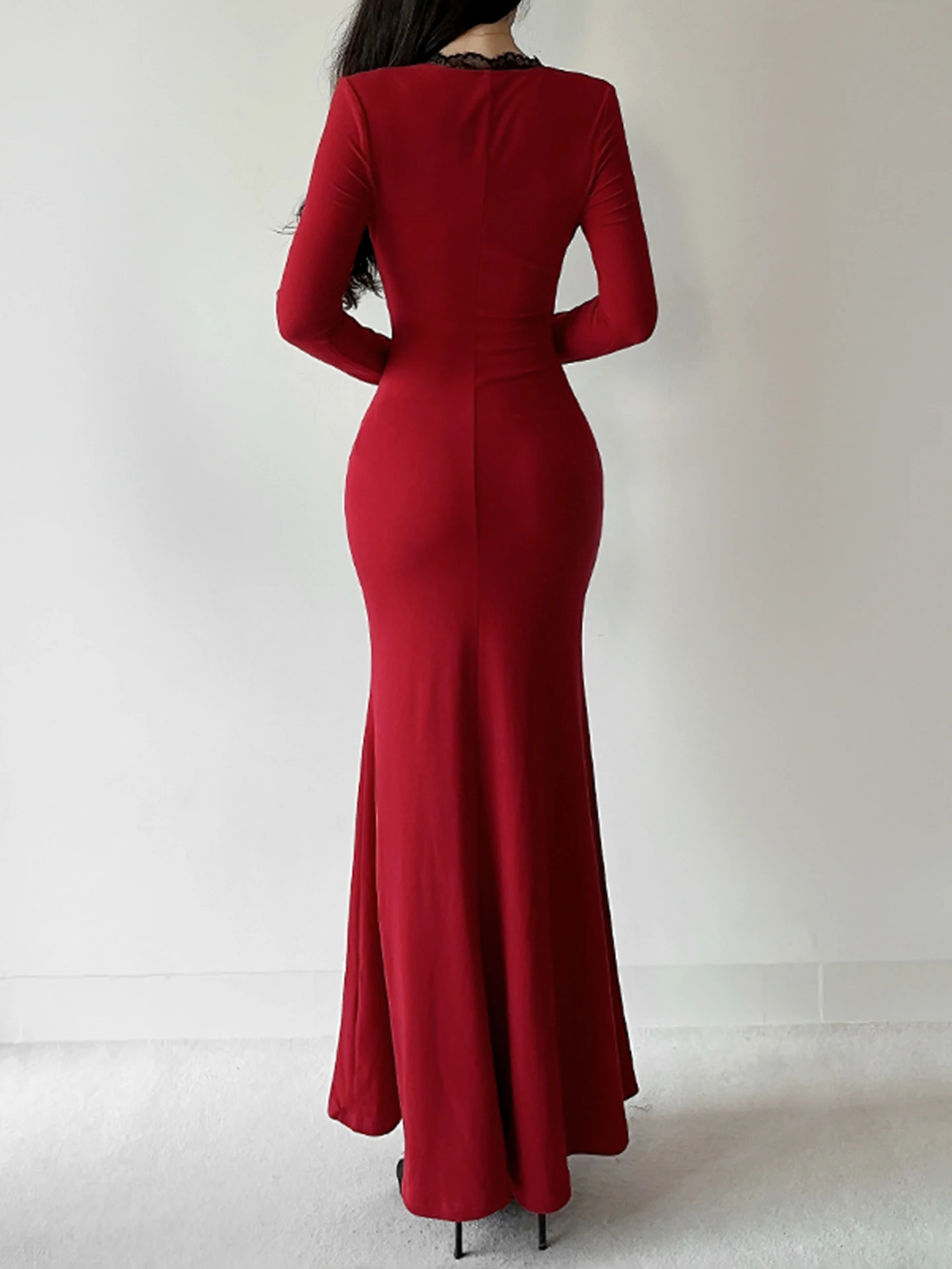 Lace-trimmed Fishtail Dress | Savana | Bestsellers