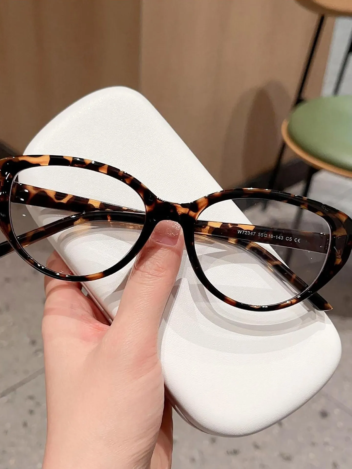 Leopard Print Plain Eyeglasses | Savana | Bestsellers