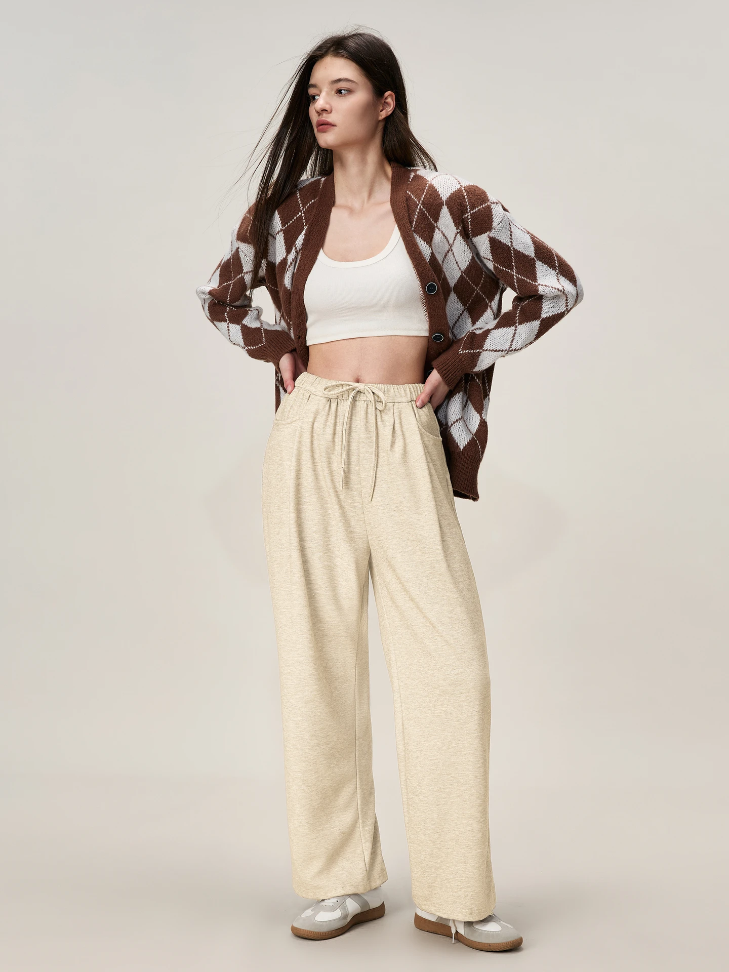 Drawstring Straight Leg Pants | Savana | Bestsellers