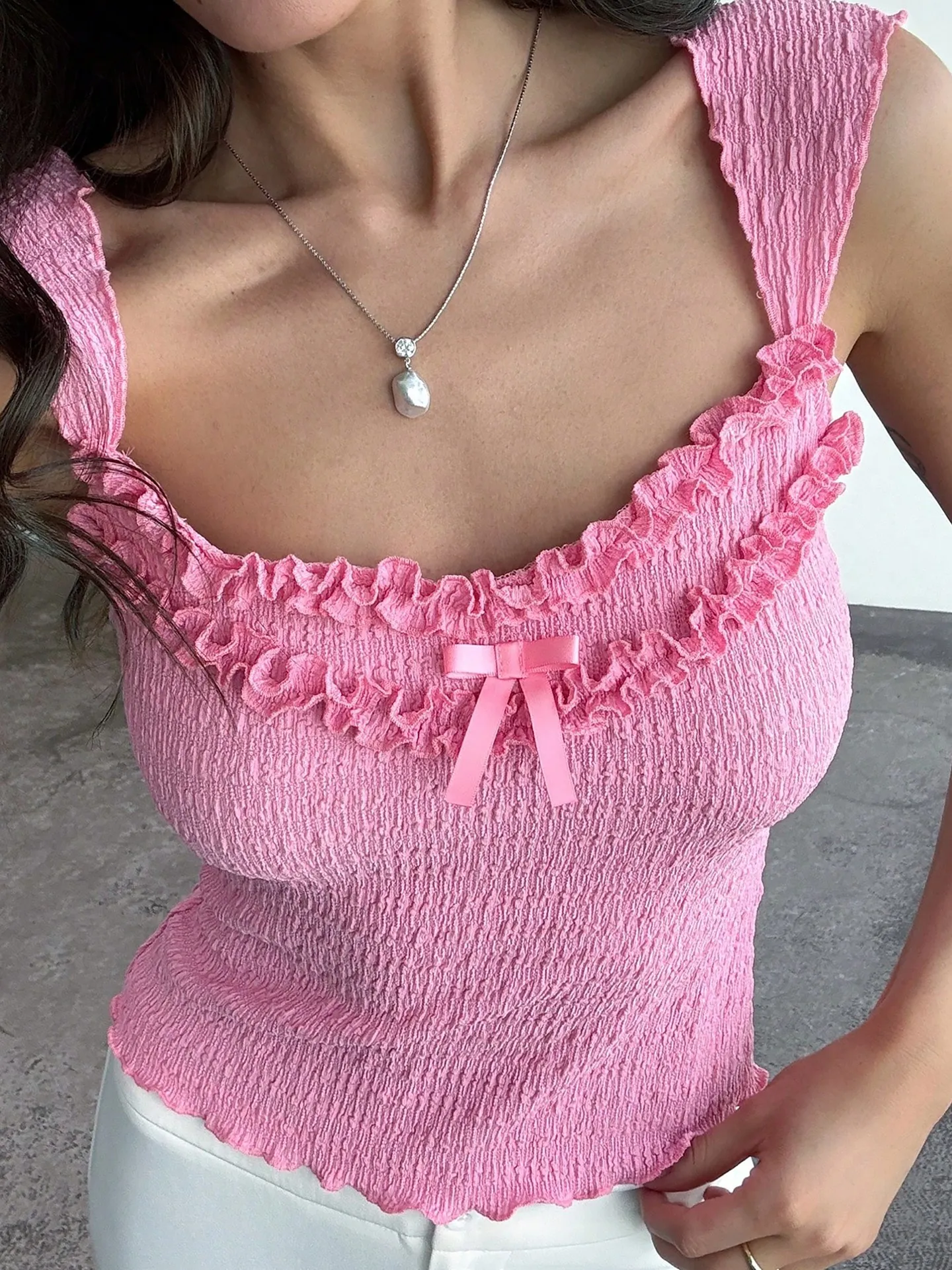 Ruffle Tank Top | Savana | Bestsellers