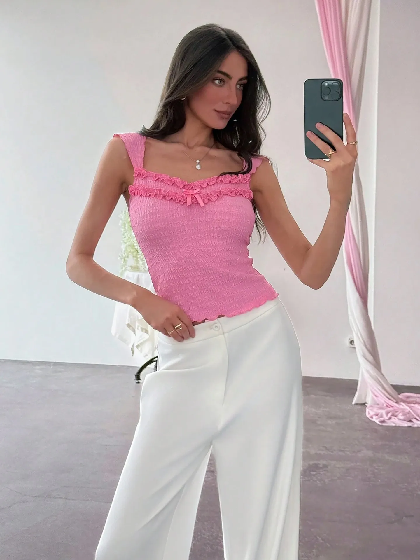 Ruffle Tank Top | Savana | Bestsellers